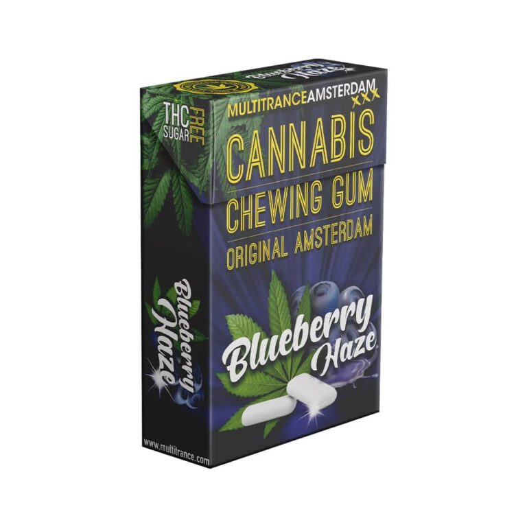 Multitrance Sugar Free Cannabis Chewing Gum – Blueberry Haze - Multitrance