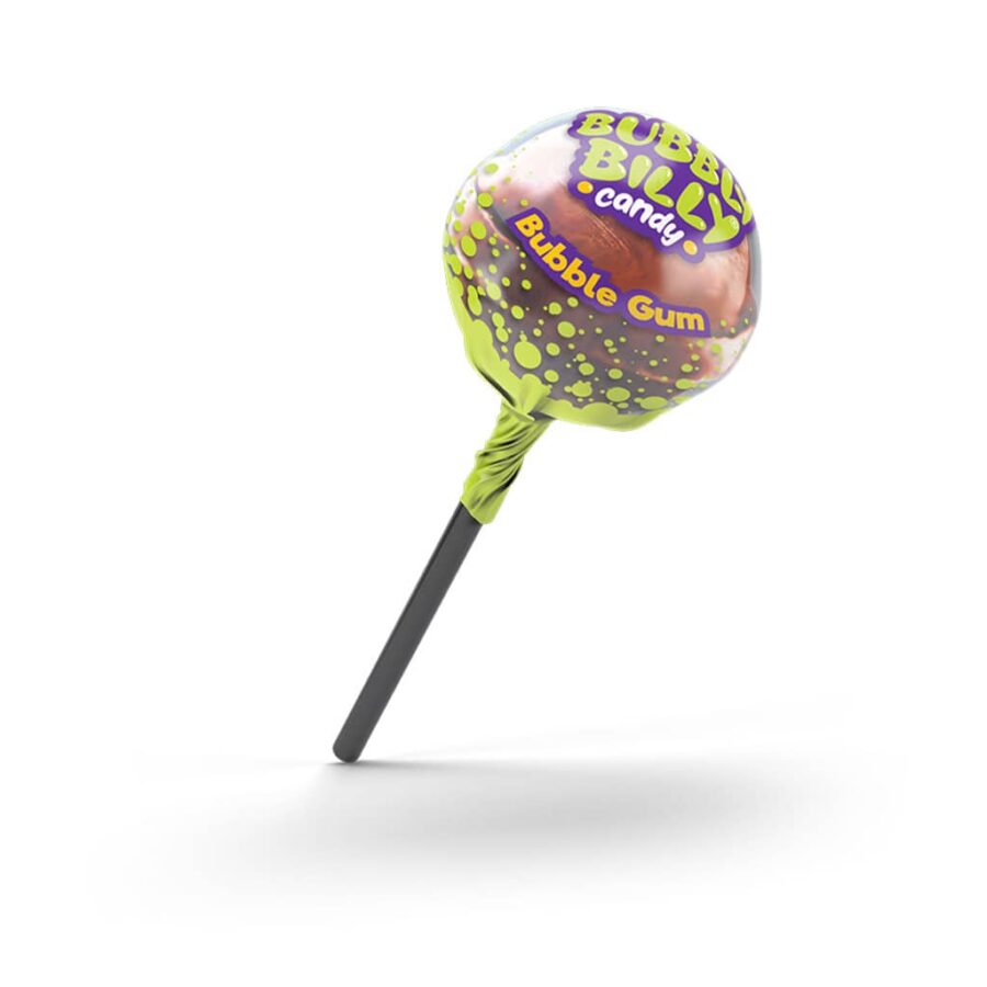 Bubbly Billy Candy Sour Lollipop Cola Kiss | Bubble Gum Center